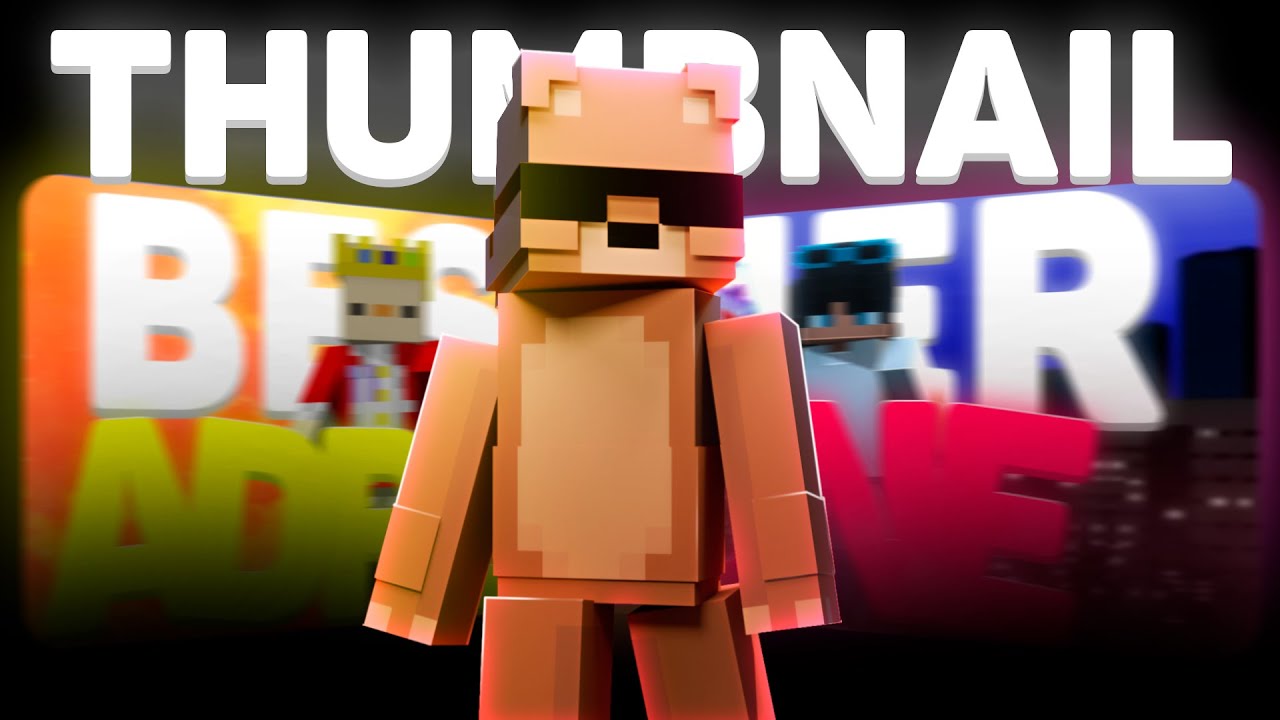 How To Make Minecraft Best PvP Montage Thumbnails - YouTube