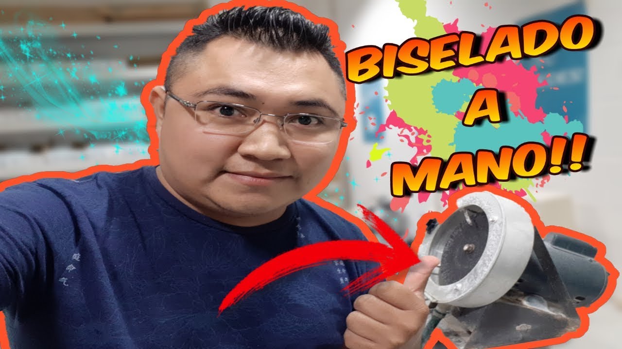 BISELADO DE CR A MANO / COMO BISELAR UN LENTE/ EXPLICACION *Canal ...