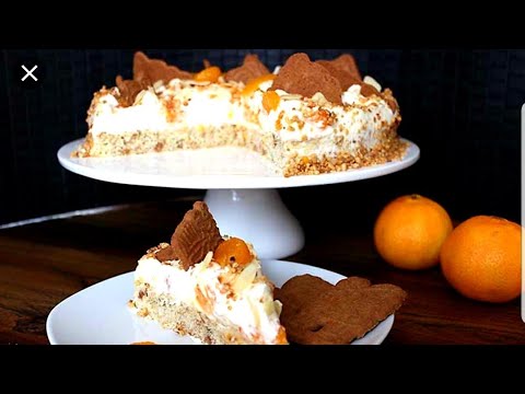 طورطة سهلة وسريعة وتحضر في دقائق 'Mandarinen -Torte 'einfach schnell und lecker