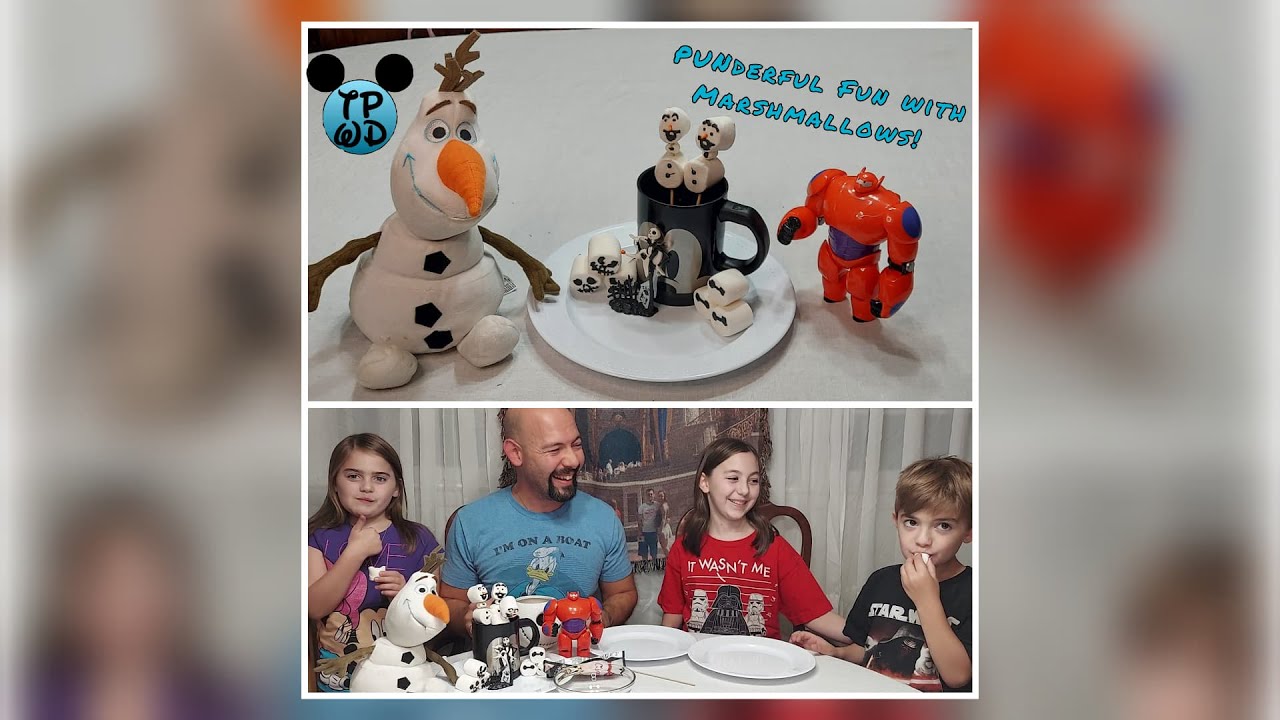 PUNderful Disney Edible Craft with Marshmallows - YouTube