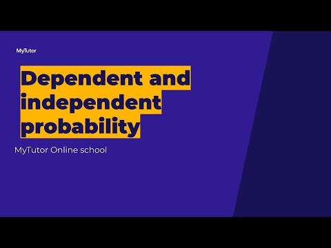 GCSE Maths (Foundation) - Dependent and independent probability: live ...