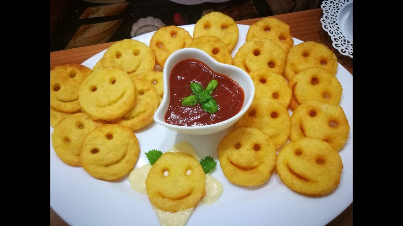 طريقة تحضير بطاطة السمايل اللذيذ ومحبوبة الأطفال 😉🙌بطاطا الضاحكة😃batata ...