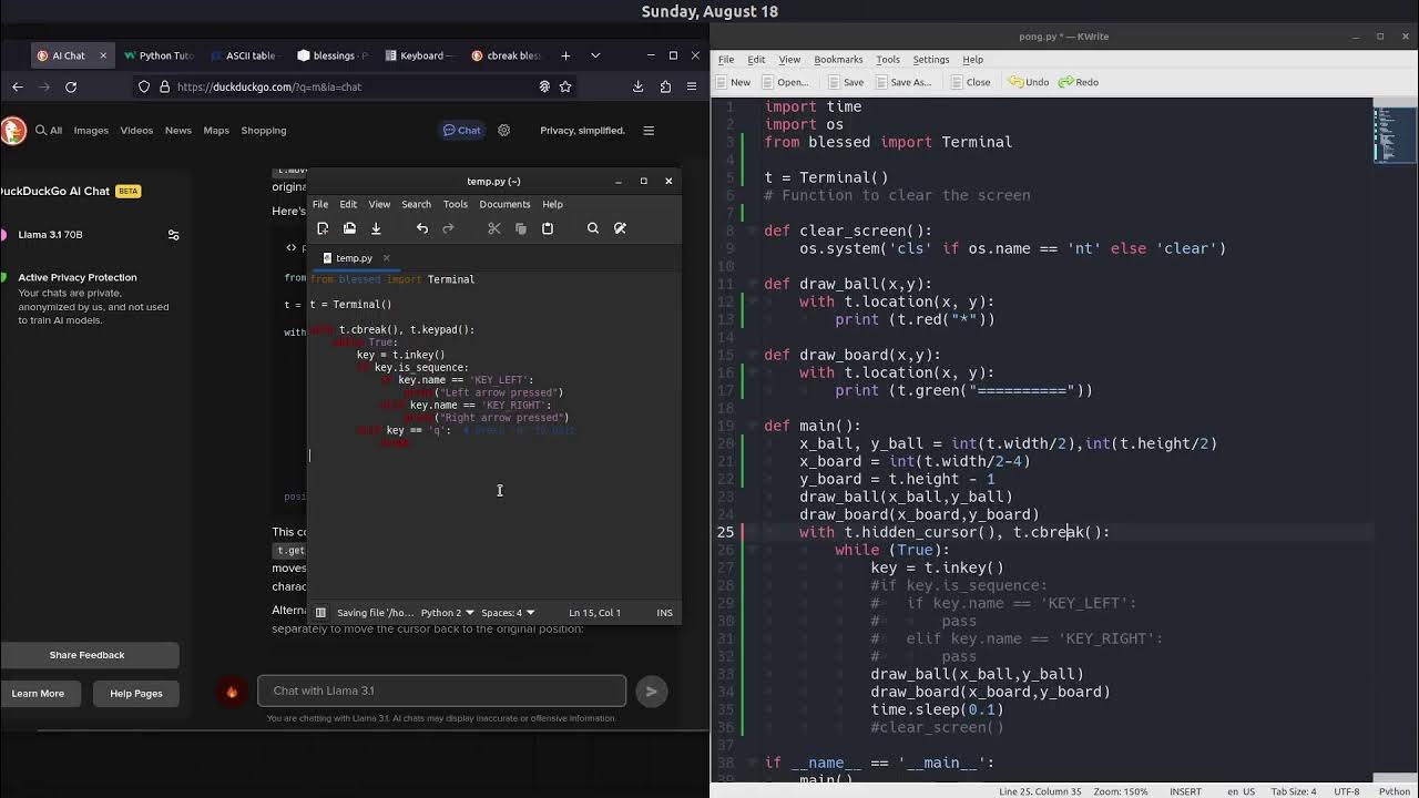 Pong in Every Language Challenge: Python - YouTube