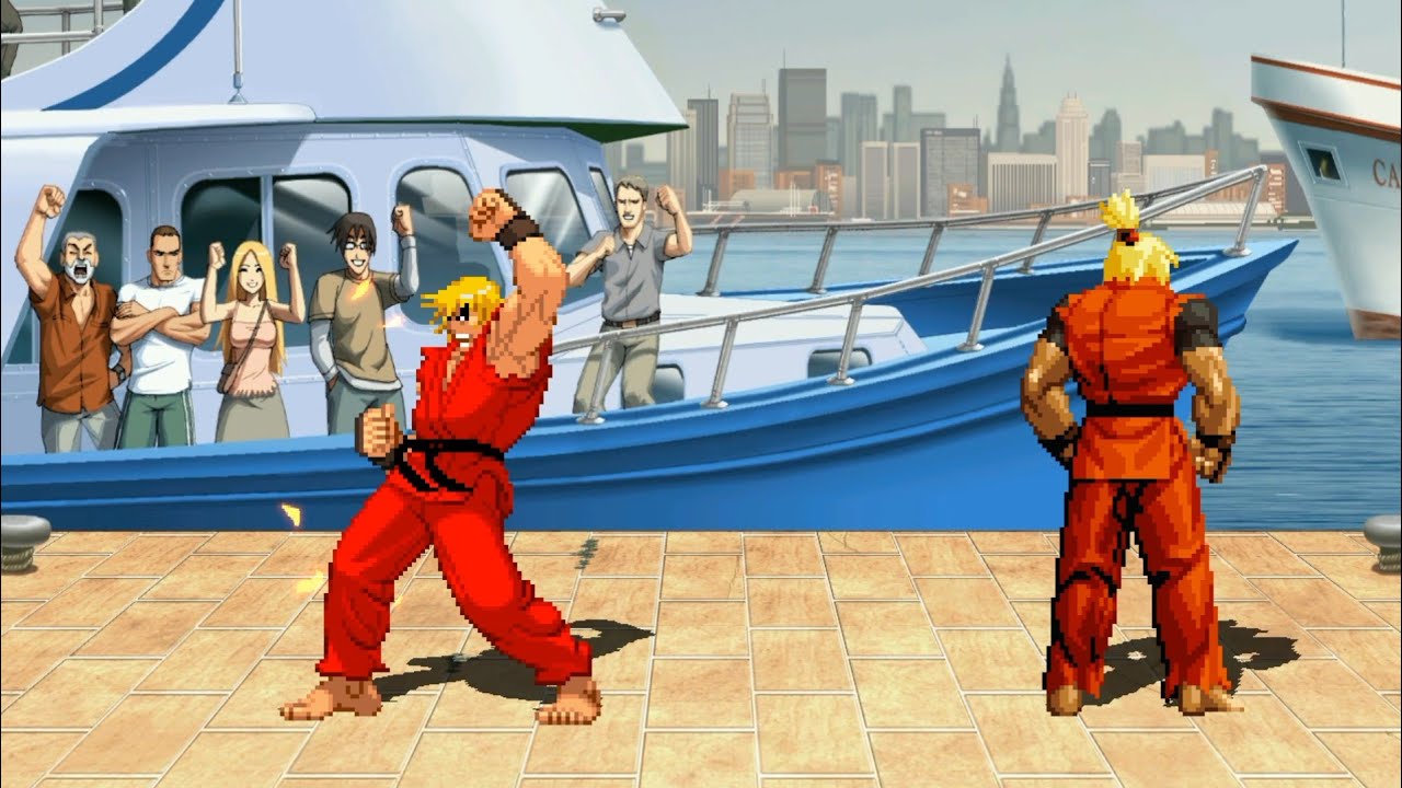 FIRE KEN vs DRAGON KEN - High Level Awesome Fight! - YouTube