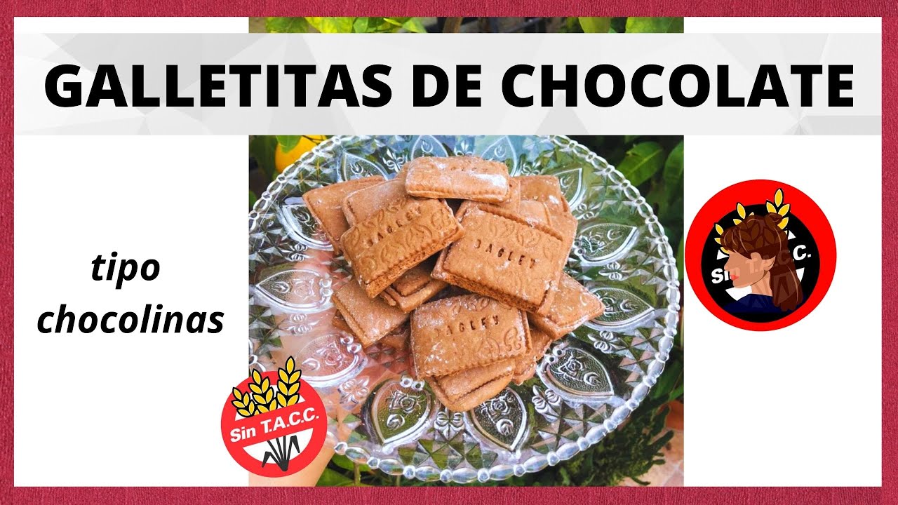 🍫GALLETITAS DE CHOCOLATE🍫 SIN GLUTEN | SIN TACC | GALLETAS TIPO ...