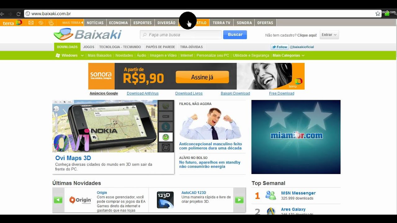 como baixar e instalar utorrent www.baixaki.com - YouTube