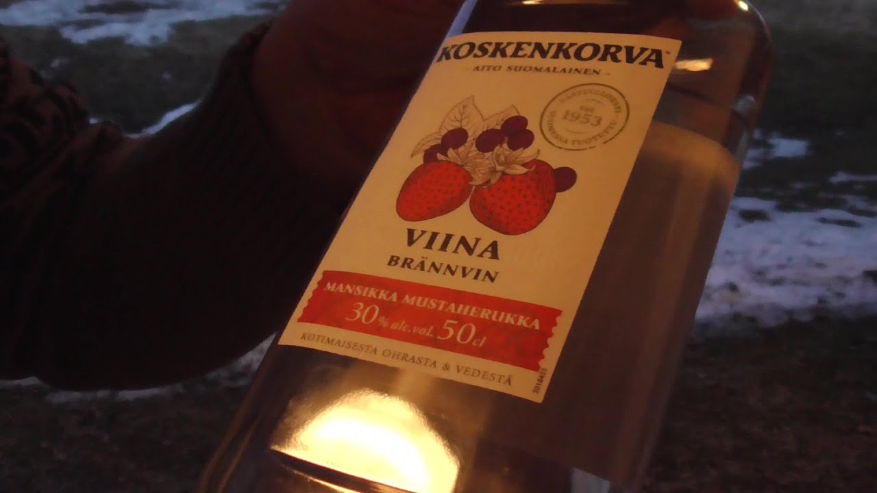 Juomatesti: Koskenkorva Viina Mansikka Mustaherukka - YouTube