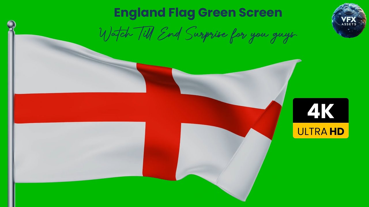 England Flag Green Screen #flag #greenscreen - YouTube