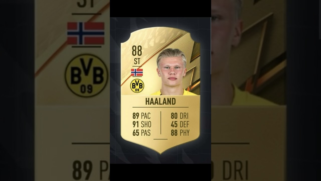 Haaland FIFA Card Evolution - YouTube