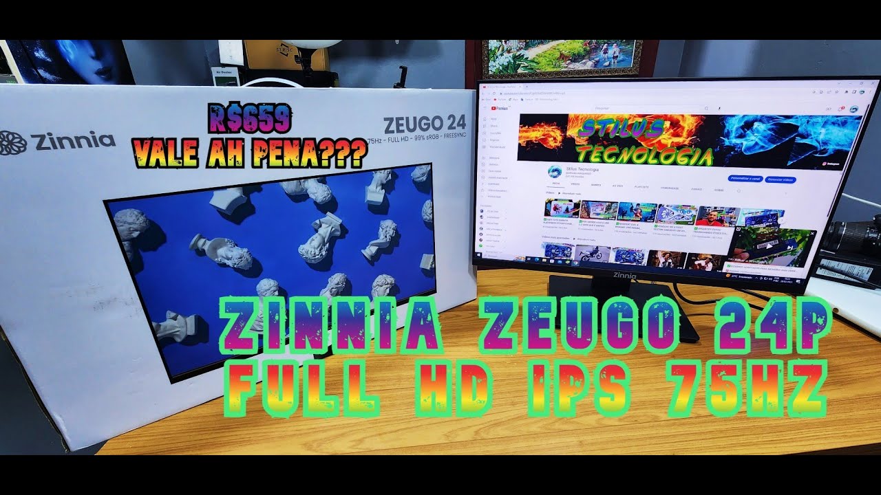 COMPREI MONITOR ZENNIA ZEUGO FULL HD 24P 75Hz IPS POR R$ 650 ...