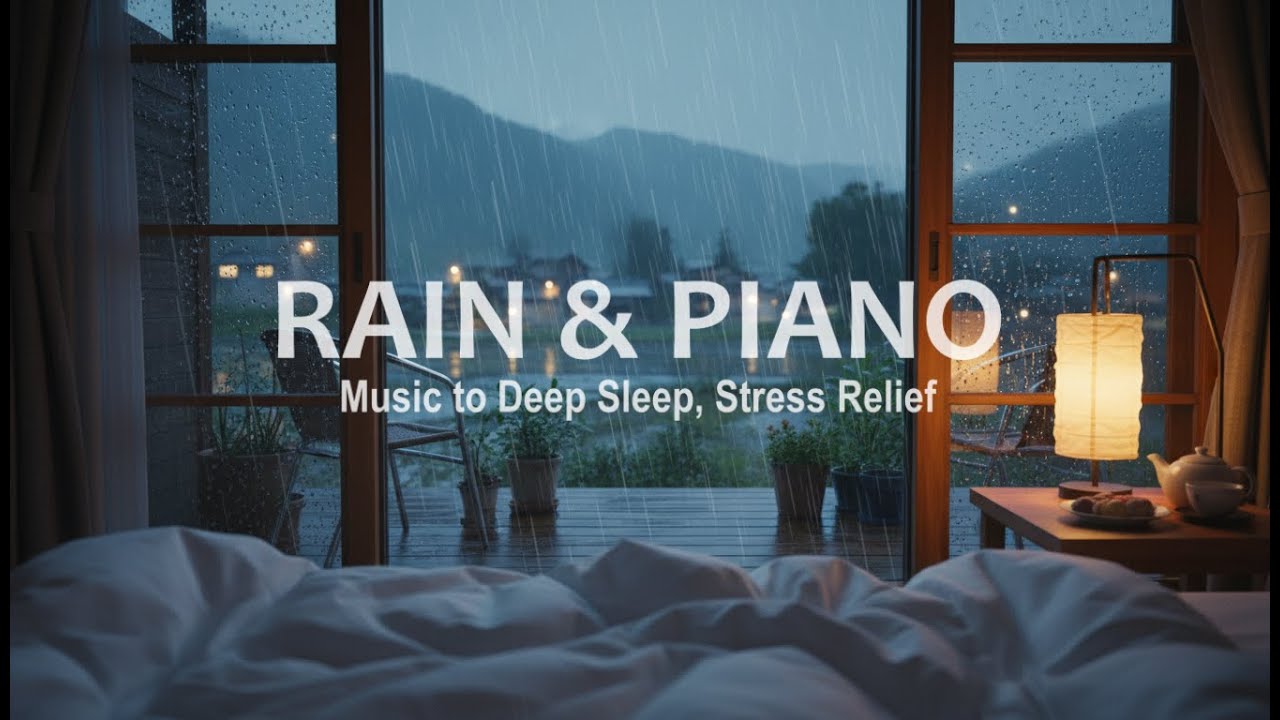 Relaxing Piano and Soft Rain – Healing Sleep Music for Insomnia and ...