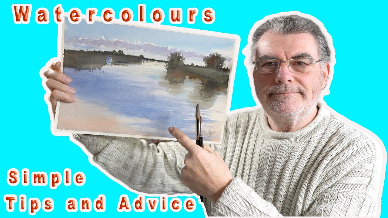 A Simple Watercolour tutorial - Tips and advice - A River scene at Iden ...