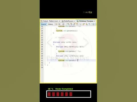 Print Christmas Tree Pattern in Java Programming | #Short | #ProgrammingEye | #Shorts - YouTube