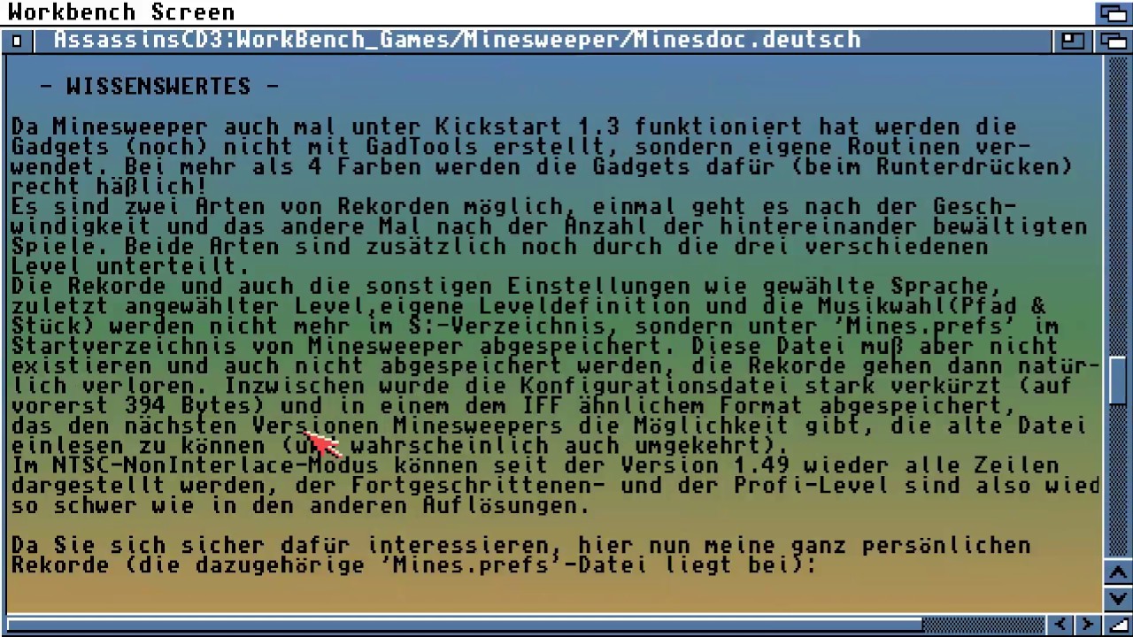 AMIGA MINESWEEPER PASCAL By Axel Dorfler Doerfler v1.8 REUPLOAD ...