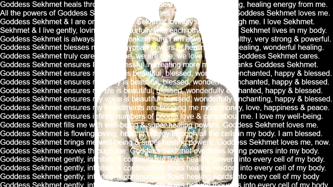 Goddess Sekhmet Invocation & Affirmations - YouTube