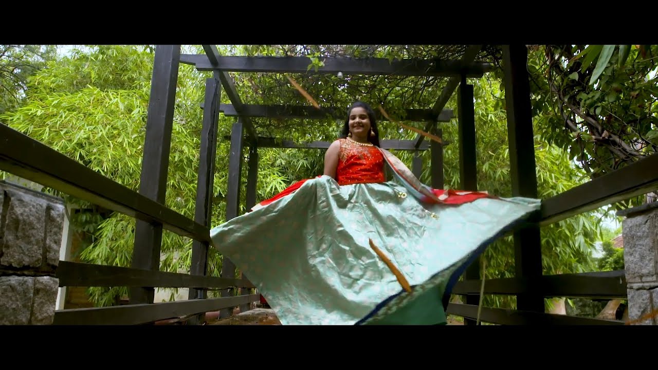 DHANVITHA HALF SAREE CEREMONY TEASER - YouTube