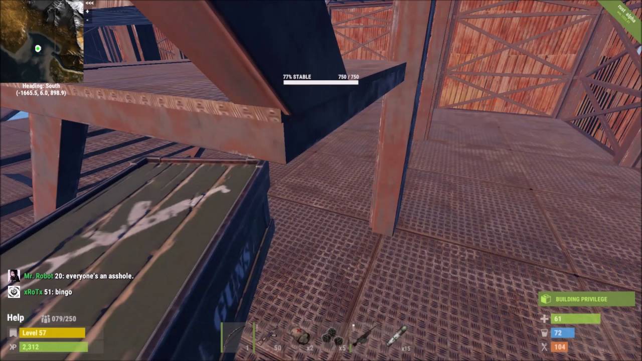 Rust M249 double kill with head shots - YouTube