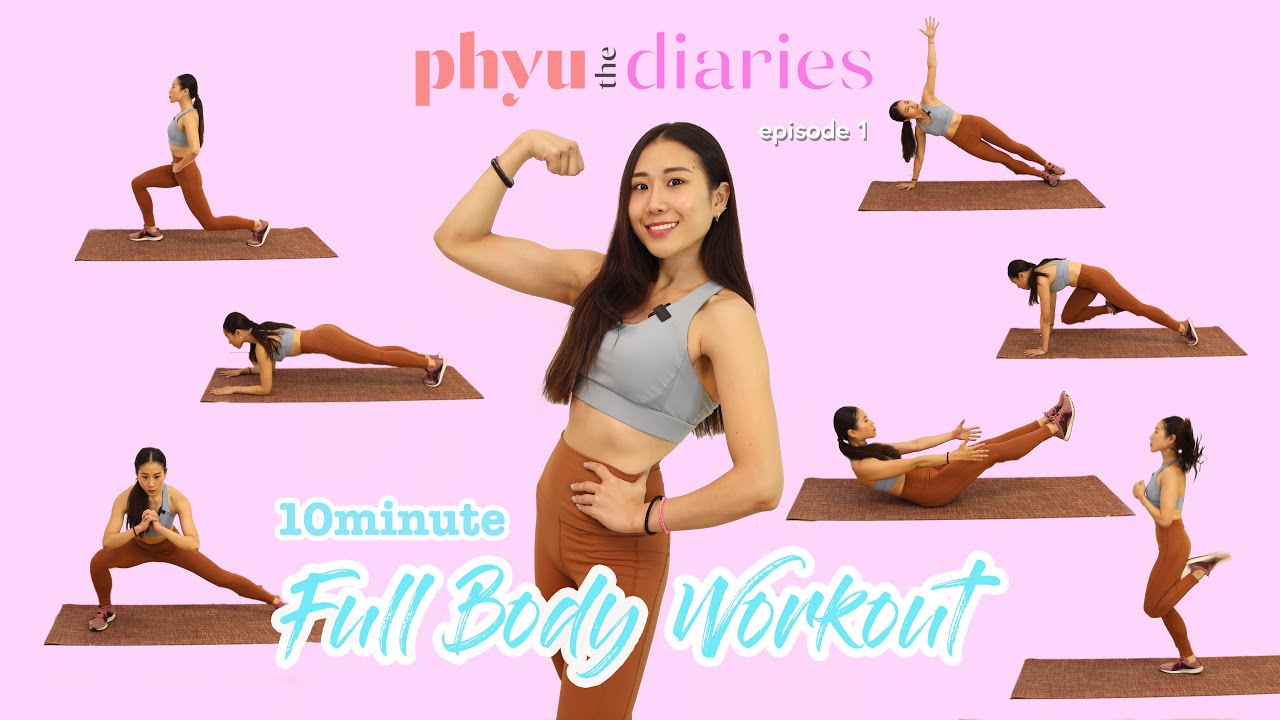 10 Minutes Fullbody Workout ၁၀မိနစ် ခန္ဓာကိုယ်လေ့ကျင့်ခန်း Ep 1
