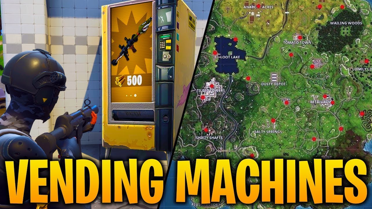 LEGENDARY VENDING MACHINE LOCATIONS & NEW GAME MODE: Fortnite Battle ...