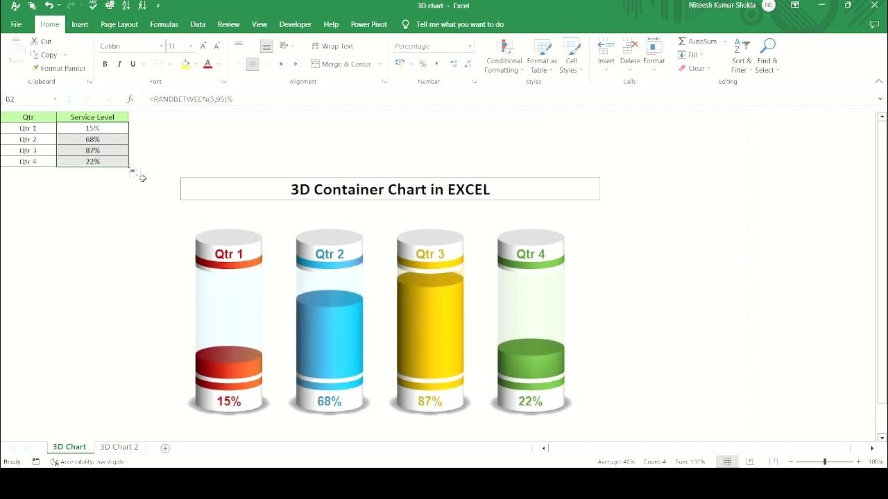 3D Container Chart in Excel - YouTube