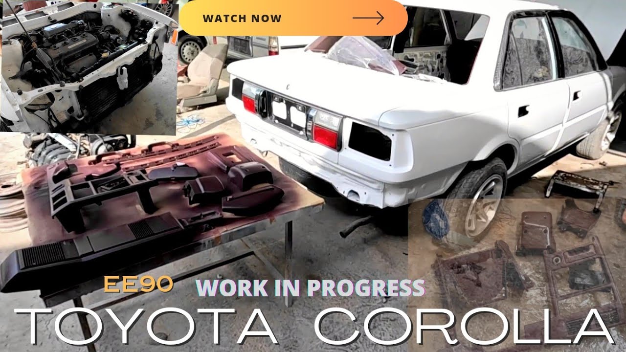88Corolla Interior Parts Paint - Updates Vlog - YouTube