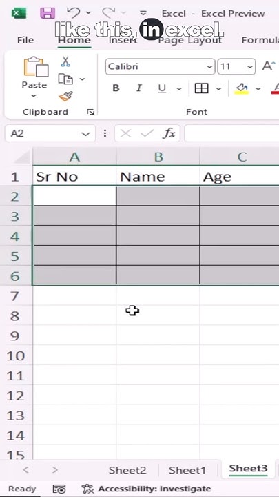 Dont Give Border Manually In Excel Shorts Exceltech Excelworld Exceltips Myexcelclub Youtube
