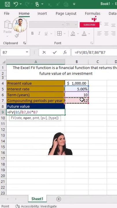 🚀 How to FV function in Excel #excel #computereducation #exceltips - YouTube