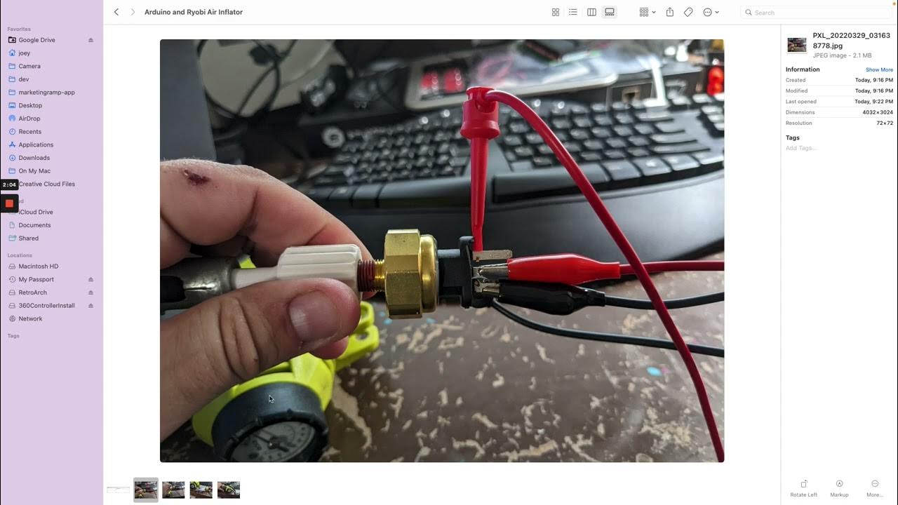 Simple 0-100PSI Air Pressure Sensor for Arduino - YouTube