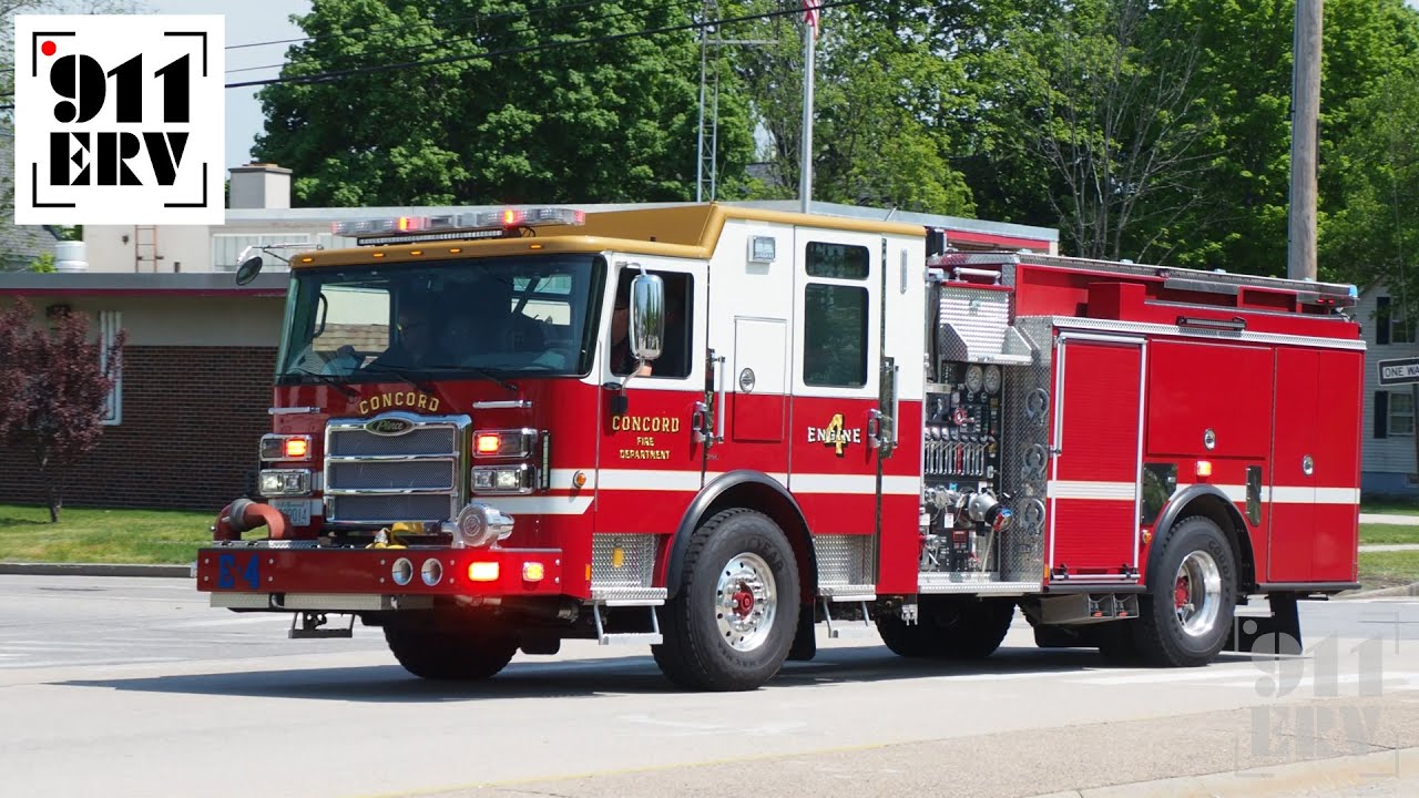 Concord Fire Truck Responding | Engine 4 - YouTube