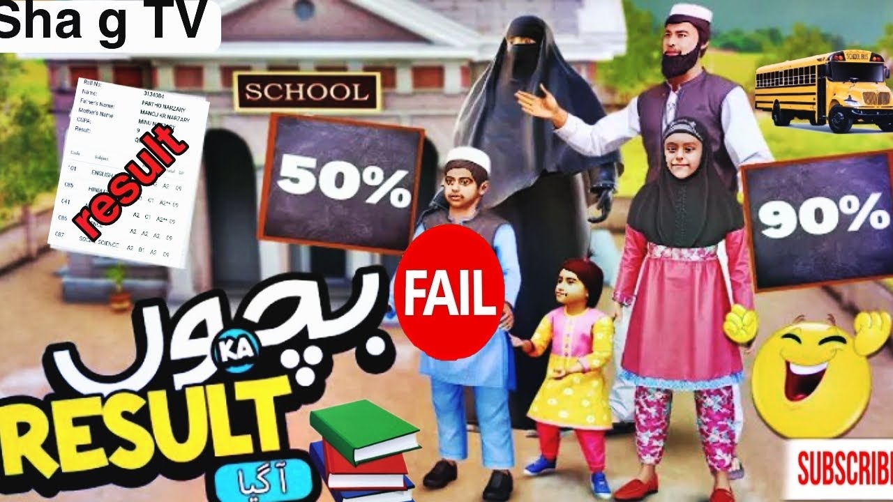 Zainab or Muhammad ka Result Agaya || Zainab ke Papa Cartoon || Sha g ...