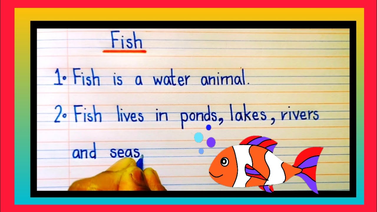 10 lines on fish|short paragraph on fish|about fish 10 lines - YouTube
