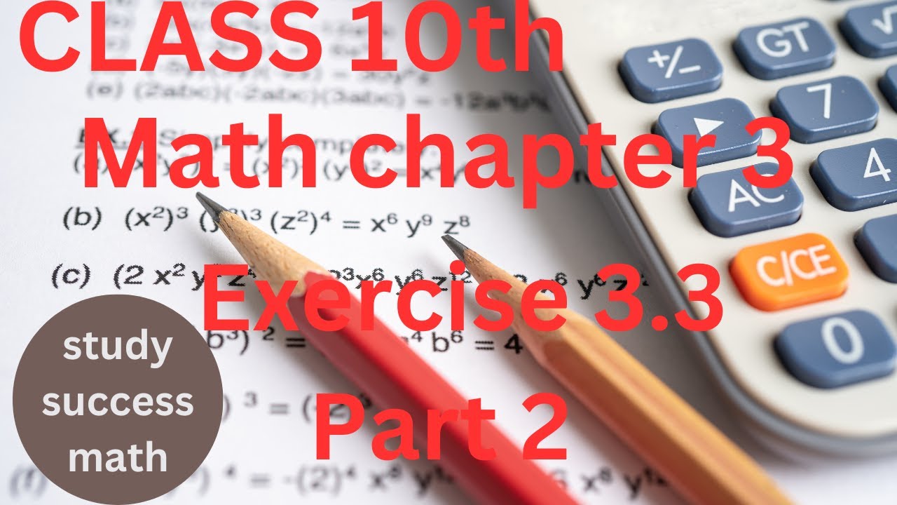 Class 10th Math Chapter 3 | Variations| Exercise 3.3 Q.(2,3,4) # ...