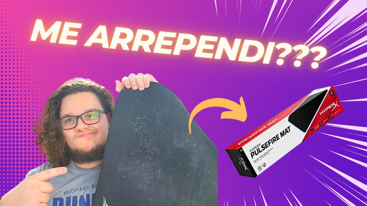 COMPREI O MOUSE PAD HYPERX PULSEFIRE MAT 2XL NA BGS 2022 - UNBOXING ...