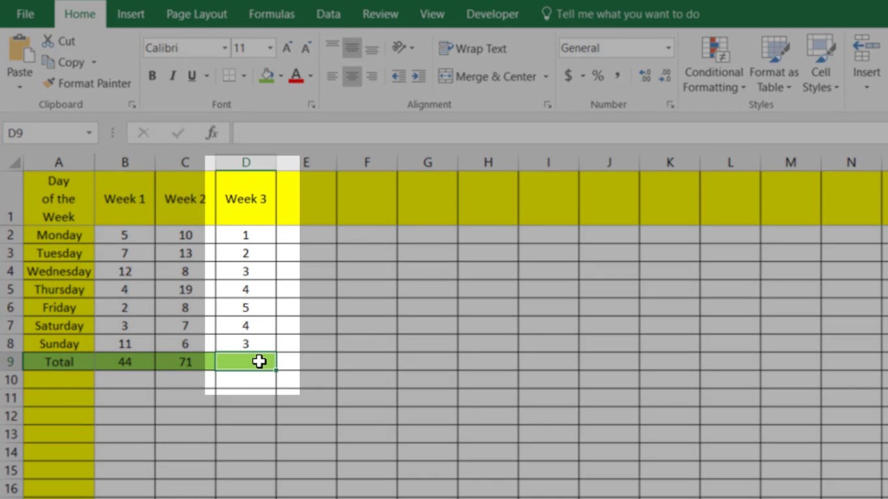 Using The SUM Formula In Excel YouTube Using The SUM Formula In Excel YouTube