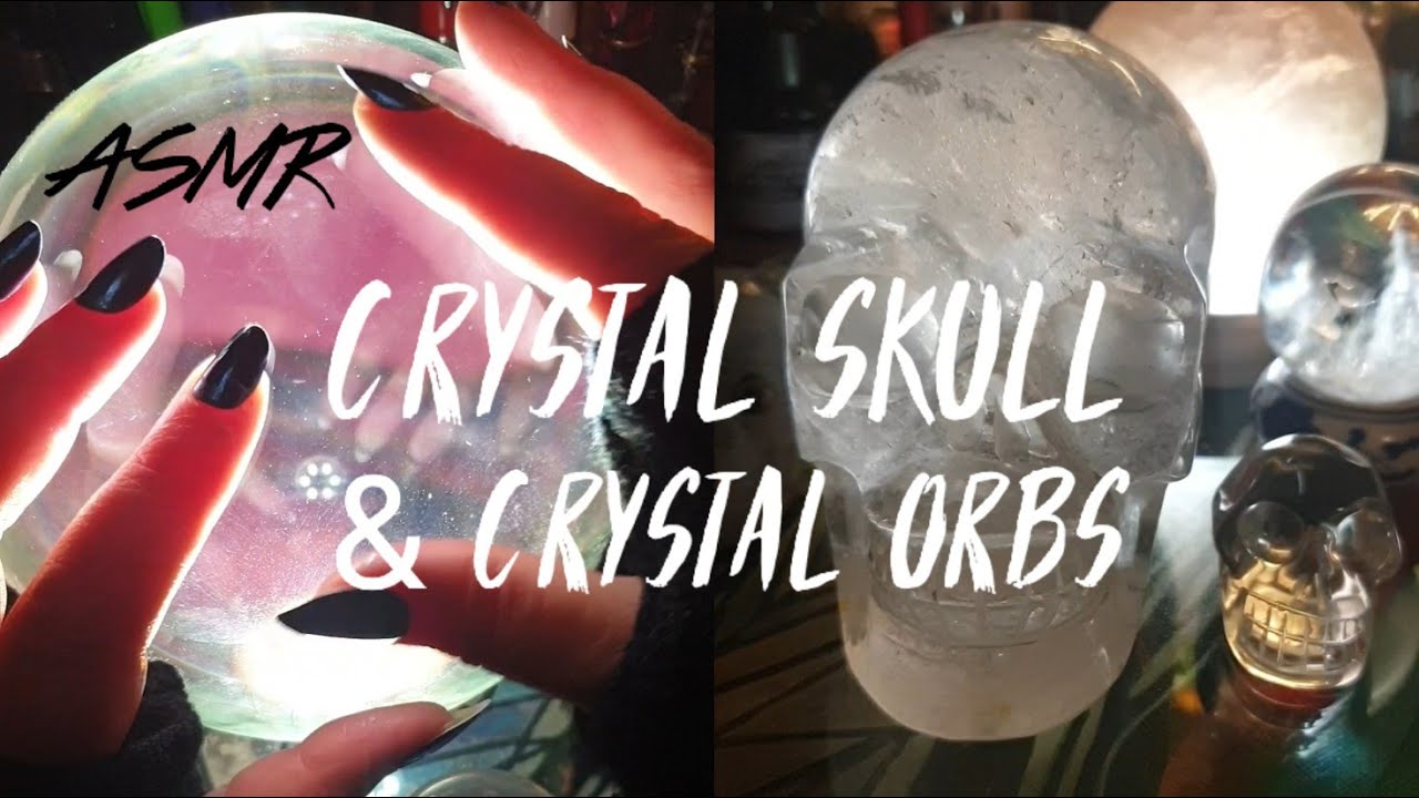 ASMR - Crystal skull and Crystal orbs [no talking] [sleep aid ...