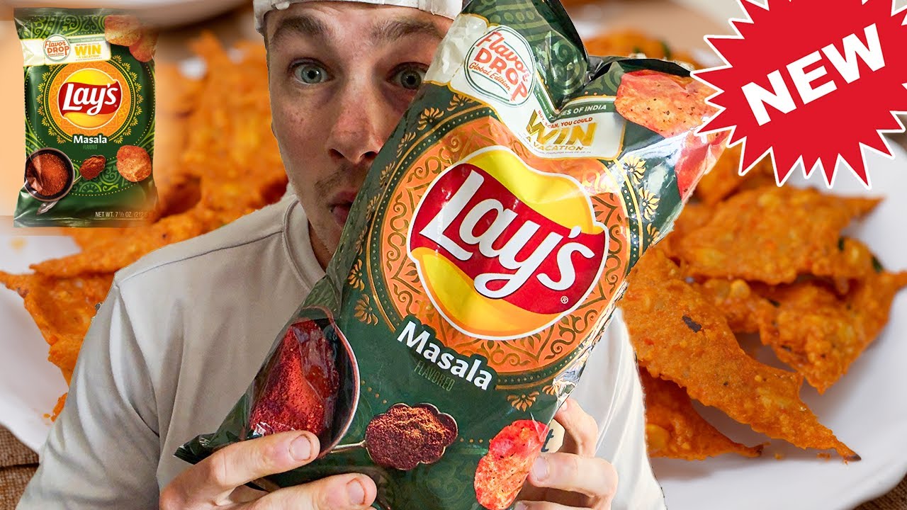 🌍🍟 Global Flavor Adventure! | Trying the New Tiki Masala Wavy Lays ...