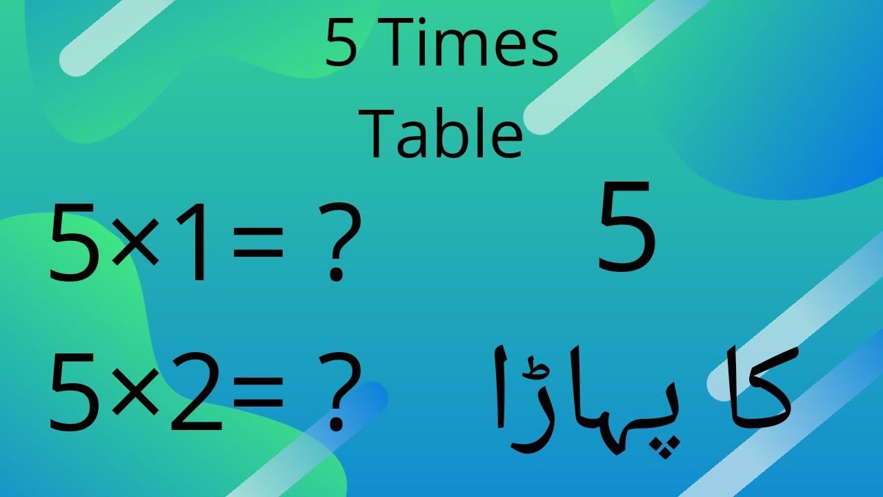 5 Times Table 5 Learn The Table Of 5 Kid Video Learning 5-times-table-5-learn-the-table-of-5-kid-video-learning
