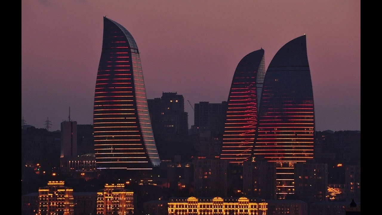 Baku time-lapse / Sunset - YouTube
