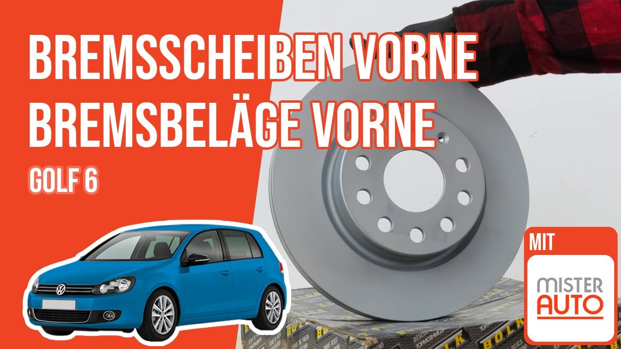Wie Golf 6 Bremsscheiben vorne, Bremsbeläge vorne wechseln 🚗 - YouTube
