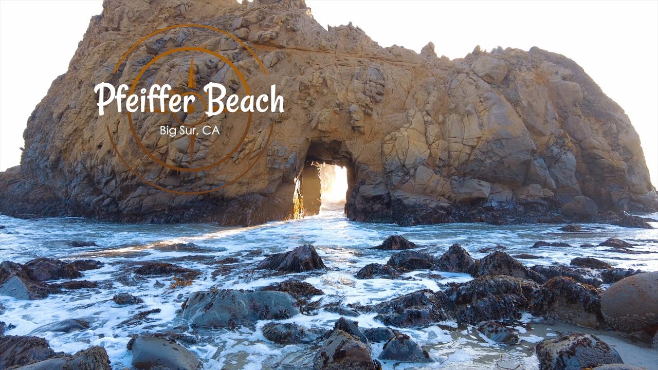 Discovering the purple sand beach of Big Sur: Pfeiffer Beach! - YouTube