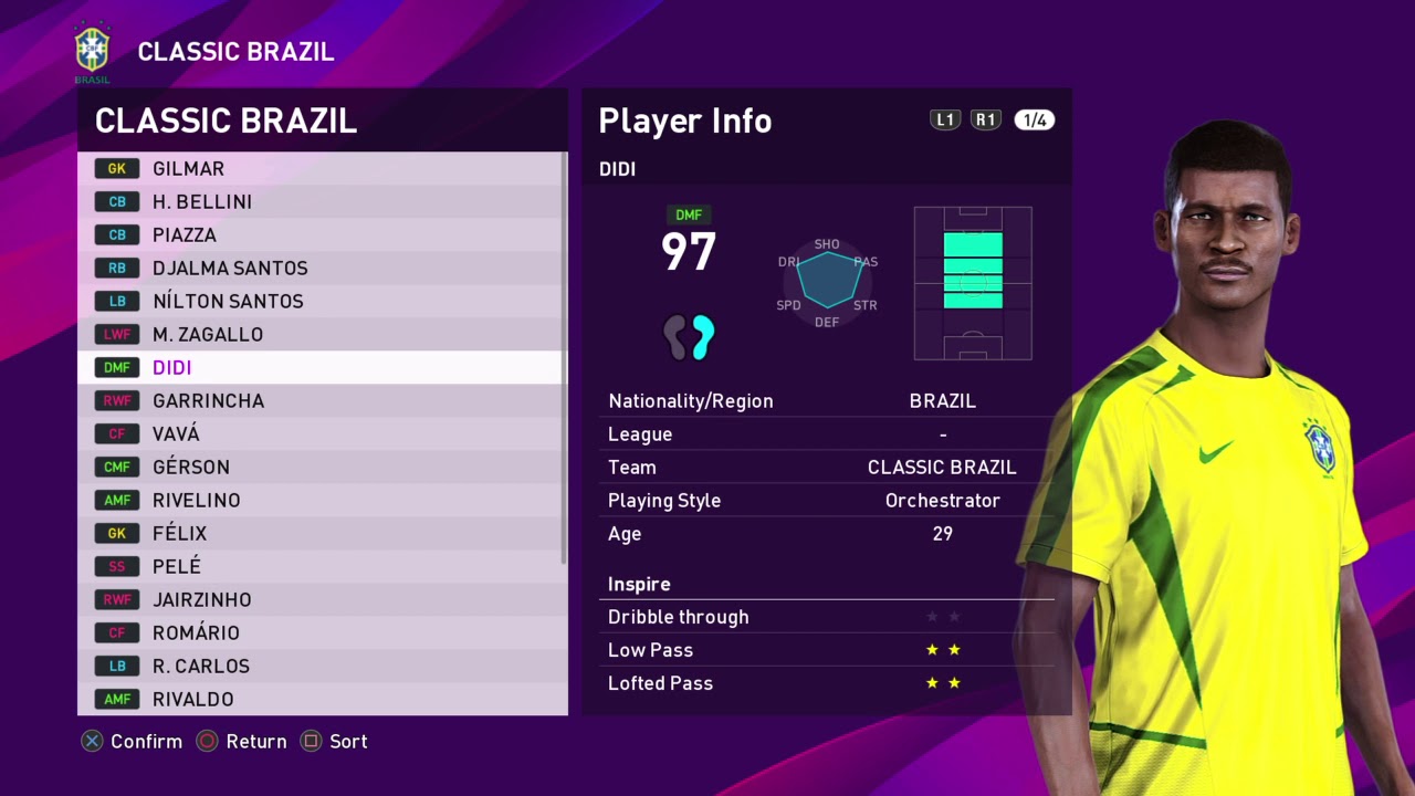 (PS4) PES 2020: Classic Brazil - YouTube