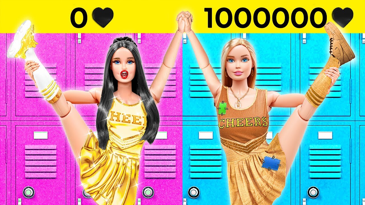 RICH VS POOR DOLL CHALLENGE || Gorgeous Barbie Doll Transformation by ...