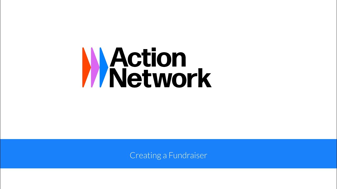 Create a fundraiser in just minutes on Action Network - YouTube