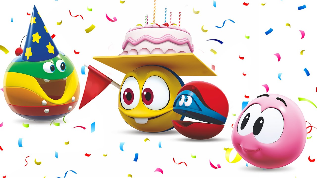 Sen's Birthday Party 🎂 Cartoon For Kids 🍰 WonderBalls Playground - YouTube