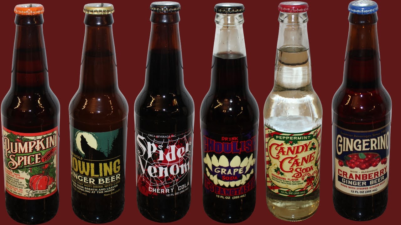 ORCA Beverage Pumpkin Spice, Ginger Beer, Cherry Cola, Grape Soda ...
