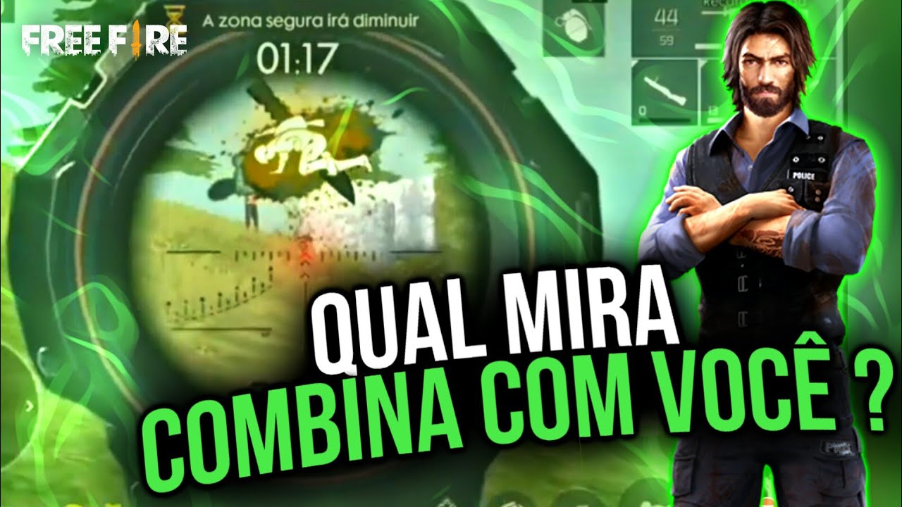 A MELHOR SENSIBILIDADE DE CADA MIRA NO FREE FIRE! (Padrão, Precisa em ...