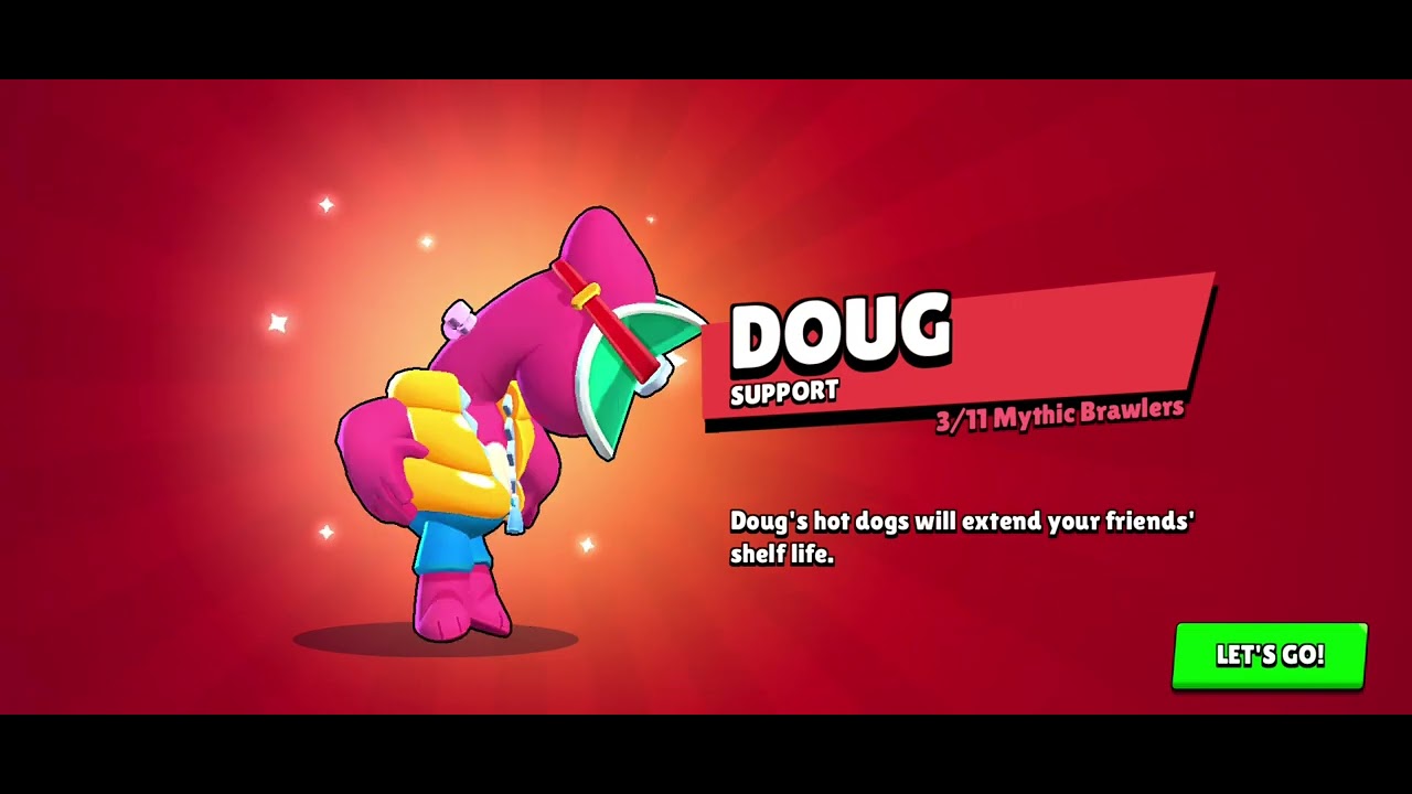 brawl stars skin doug - YouTube