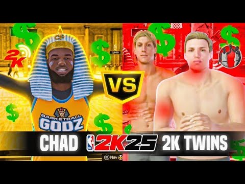 WAGERING THE #1 2K LEAGUE PROSPECTS (2K TWINS) FOR $3000 NBA 2K25! MOST INTENSE WAGER OF THE ...