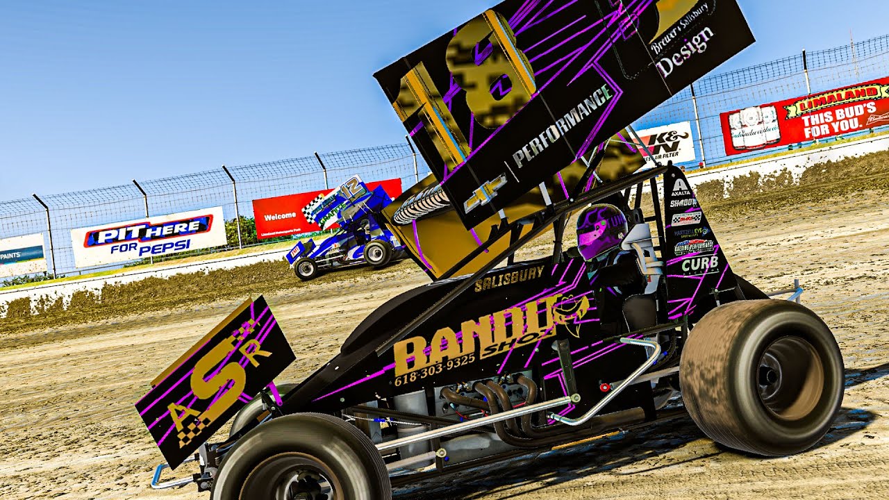 Wall Claims Leader at Limaland | iRacing Sprint Cars | Grand Champion ...