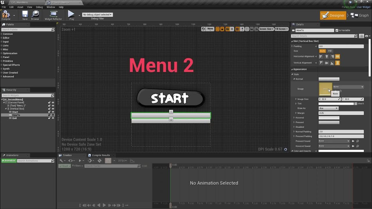 UI in Unreal 2 - Buttons States - YouTube